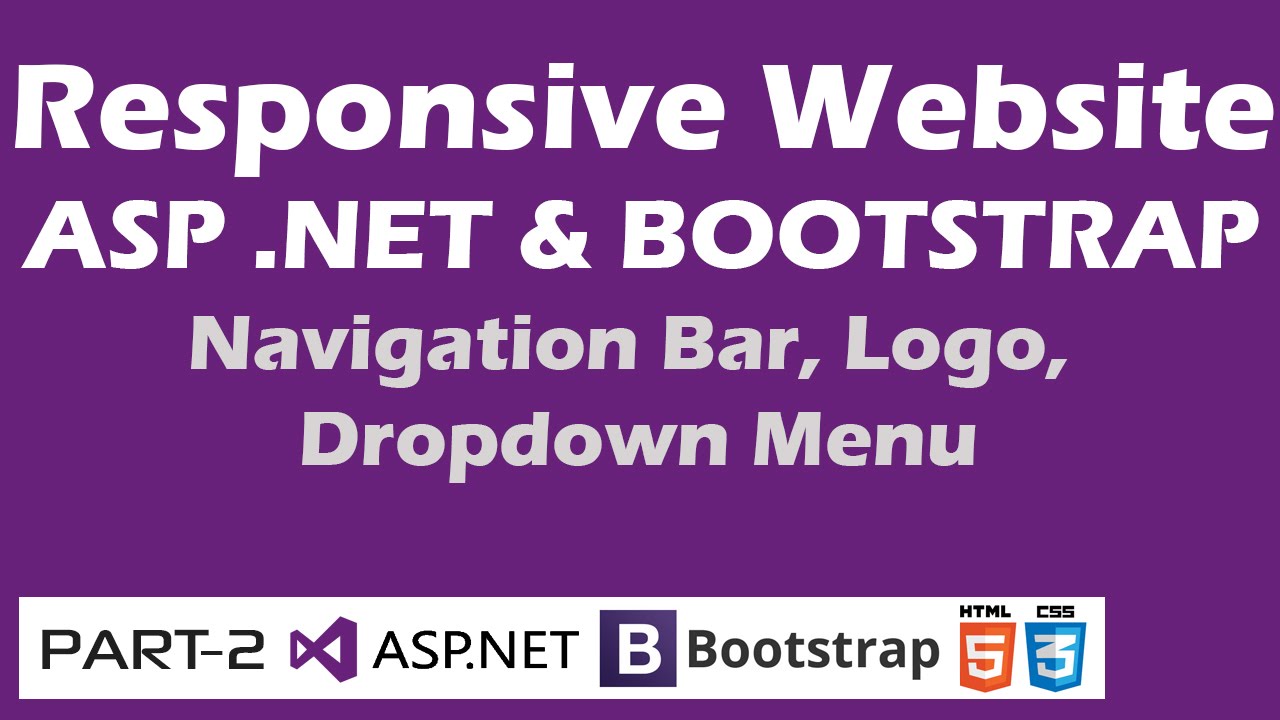 Responsive Website - ASP .NET & Bootstrap - Part 2 - Navigation Bar ...