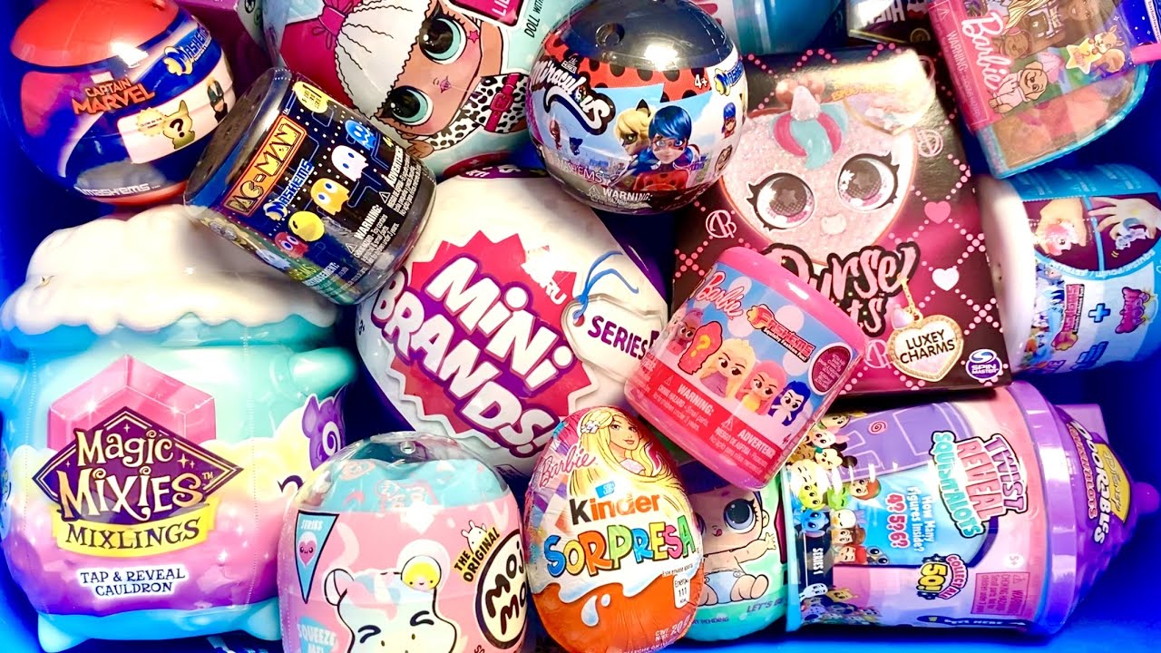 HUGE Unboxing NEW Blind Bags! Satisfying ASMR NO Talking Video - YouTube