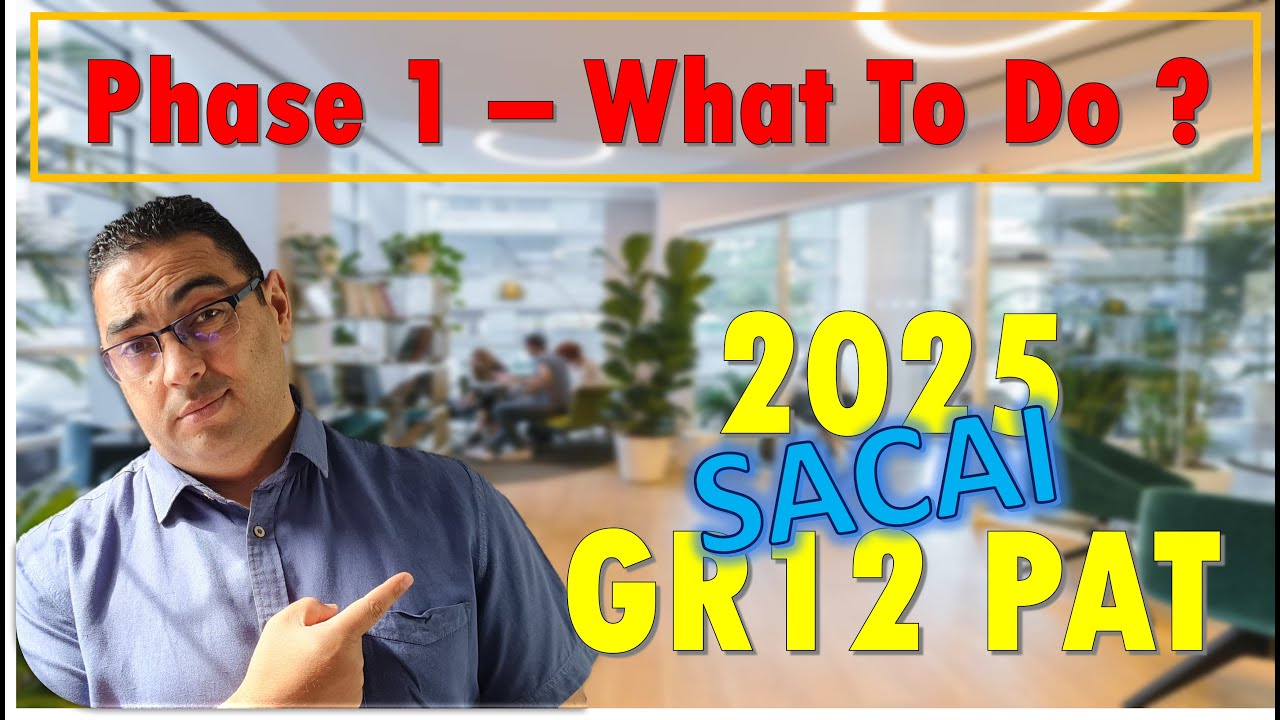 CAT PAT GRADE 12 | What to do in PHASE 1 ? | 2025 | SACAI - YouTube
