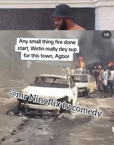 Agbor on fire 🔥 as tanker fail brack bornt first bank #agbor #everyone ...