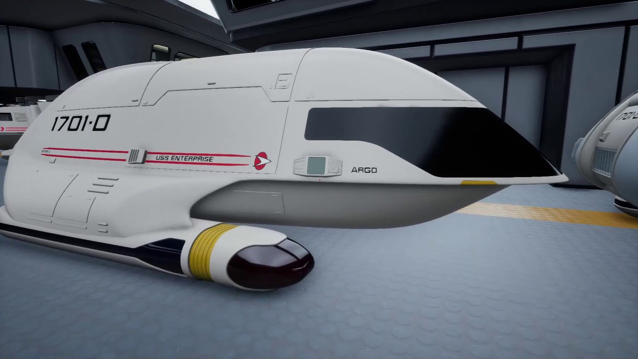 Enterprise-D Main Shuttle Bay, never shown on Next Generation due to ...