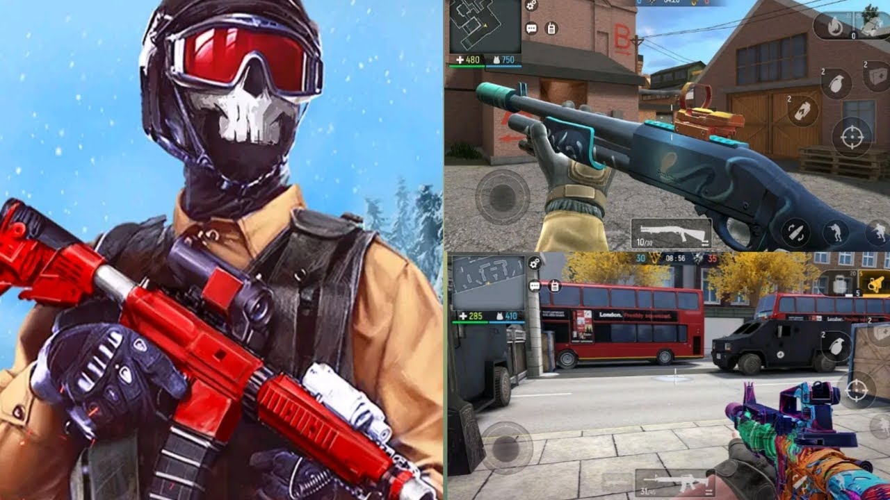 Modern Gun Shooting : Red swat team vs Blue swat team Gun war - YouTube
