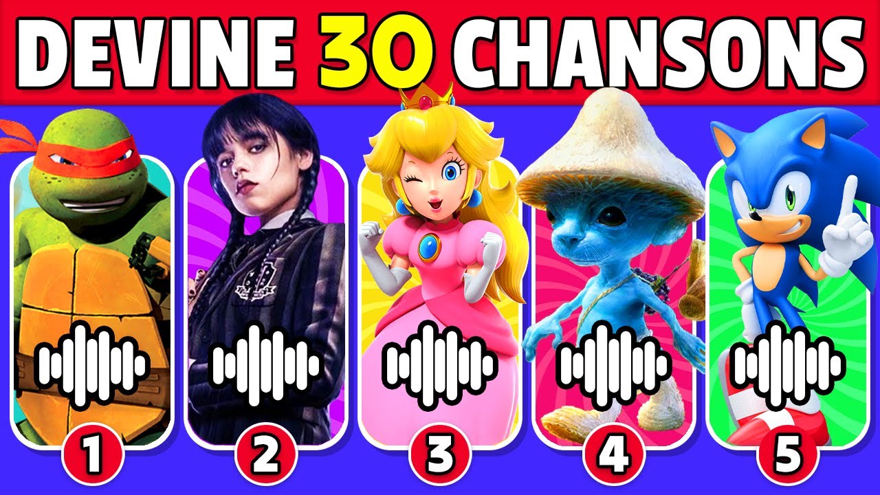 🔊 Devine qui CHANTE...! 🎤 | 30 MEME | Skibidi, Mario, Mercredi, Sonic ...