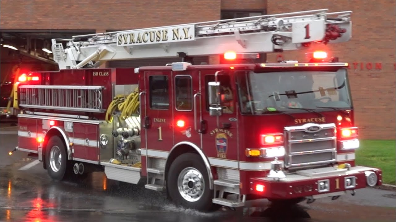 Syracuse Fire Department New Engine 1 Responding 7/10/23 (2) - YouTube