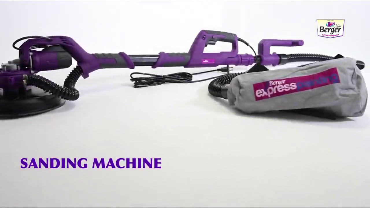 Berger sanding machine - YouTube