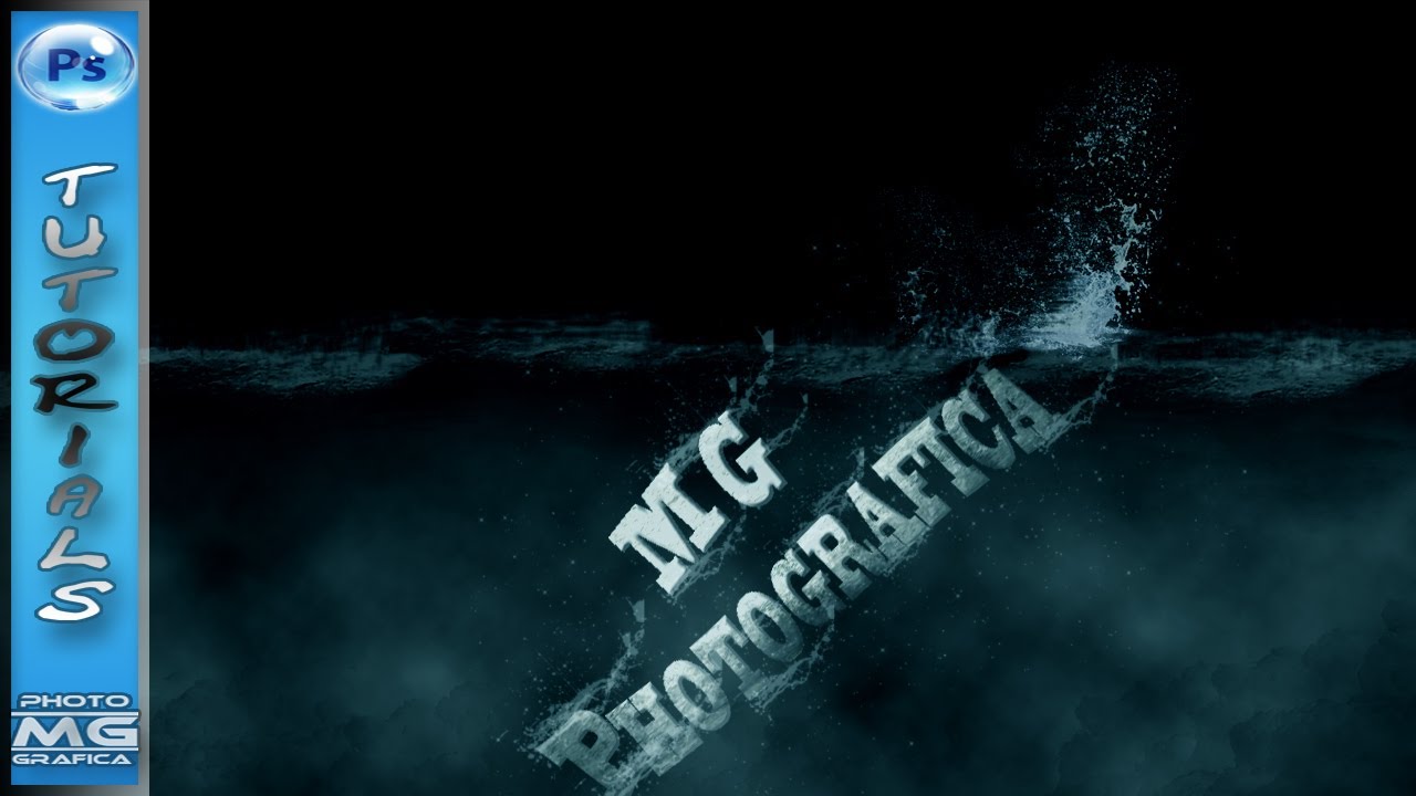 UNDERWATER TEXT Photoshop tutorial - YouTube
