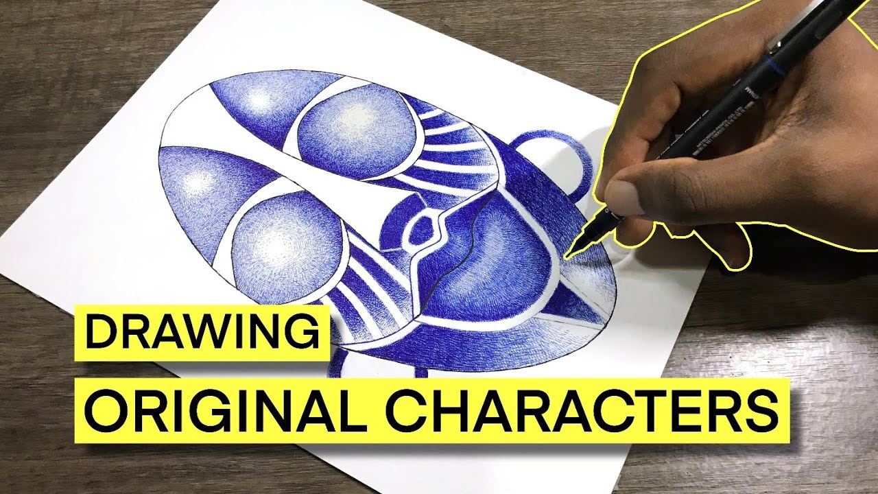 How to draw a simple Original Character (Portrait) - YouTube