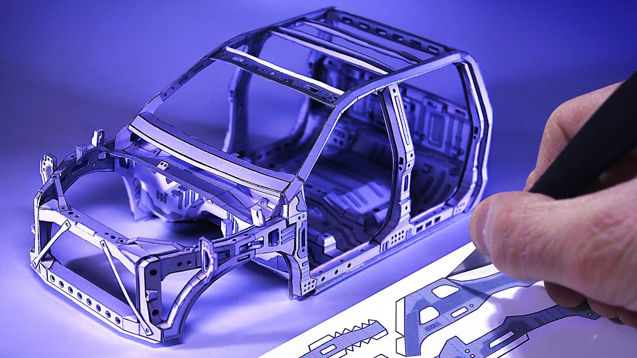 2019 Silverado Paper body frame - YouTube
