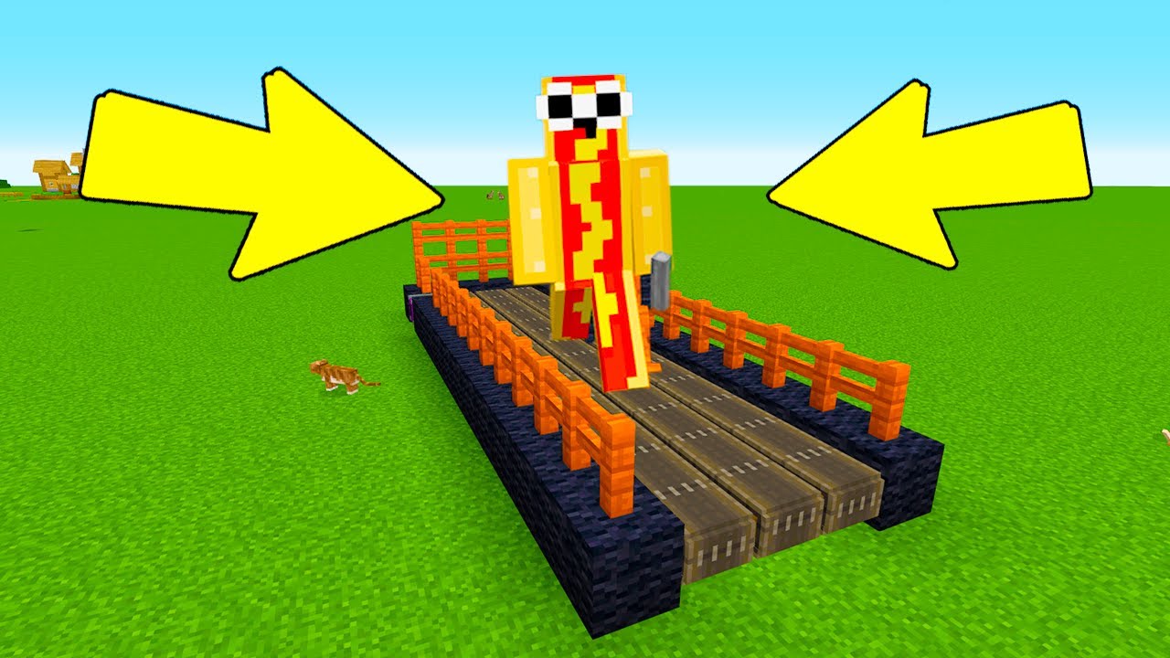 treadmill in minecraft - YouTube