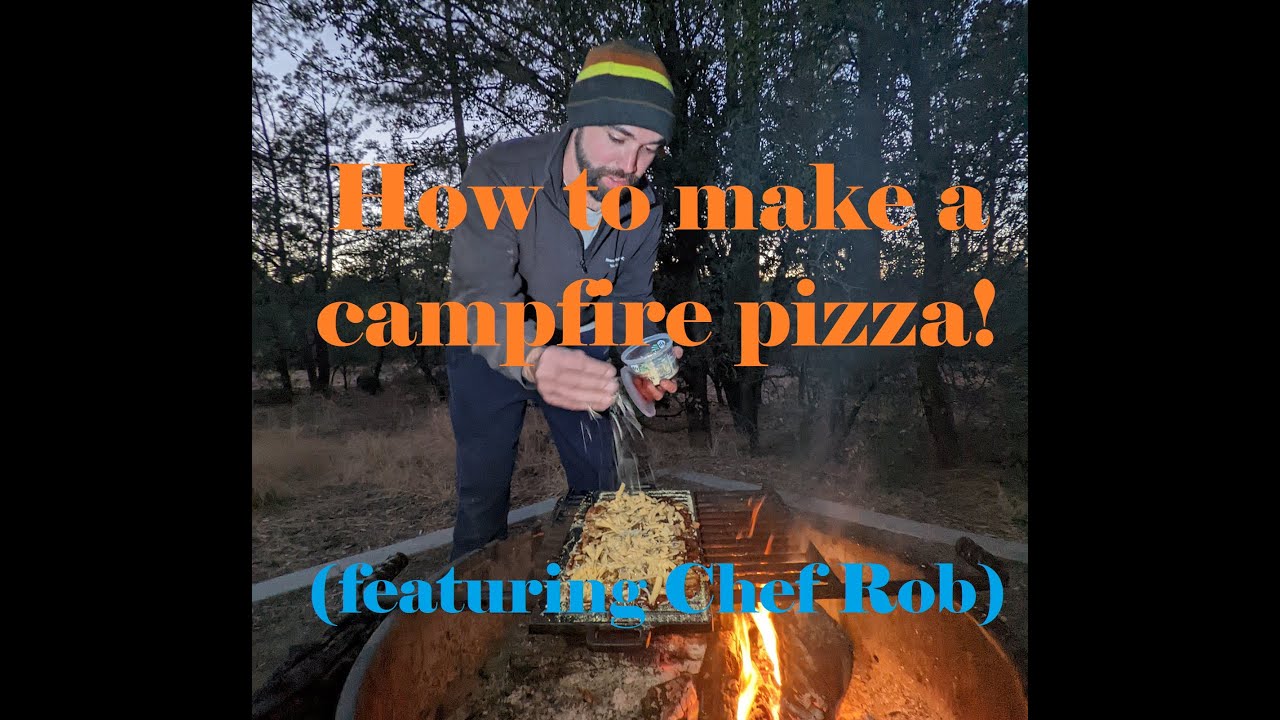 How to grill a pizza [cooking over a campfire!] - YouTube
