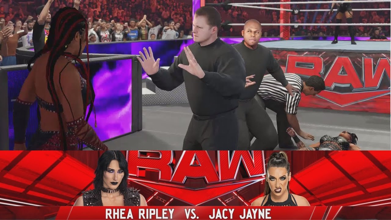REAH RIPLEY (C) VS JACY JANE. WWE RAW. WWE 2K24. TQSVERSE - YouTube
