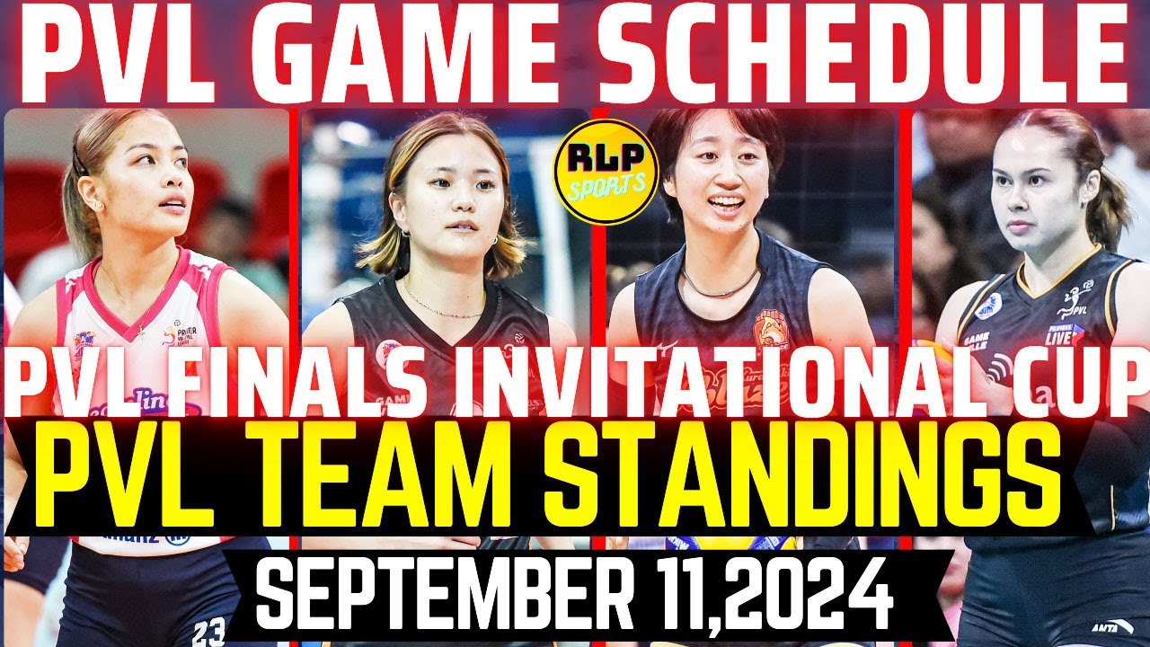 PVL TEAM STANDINGS INVITATIONAL CUP SEPTEMBER 11,2024|CREAMLINE VS ...