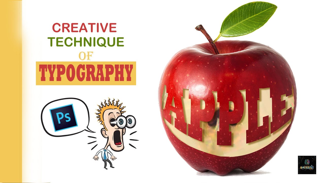 Apple typography in creative style | #photoshop_tutorial - YouTube