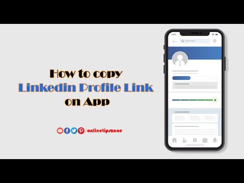 How to copy Linkedin Profile link from App - YouTube