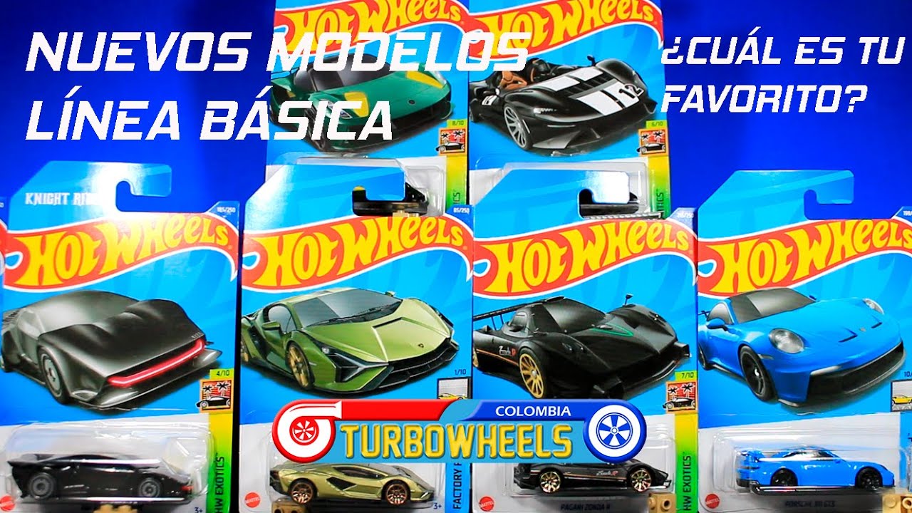 NUEVOS MODELOS LÍNEA BÁSICA DE HOT WHEELS/TURBO WHEELS COLOMBIA - YouTube