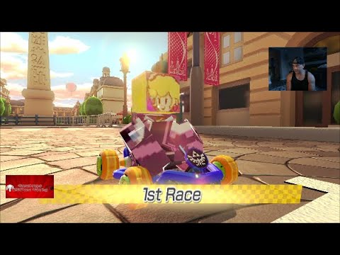 MK8D Minecraft Shadow Peach PMTTYD mod Golden Dash & Banana Cups 200cc ...