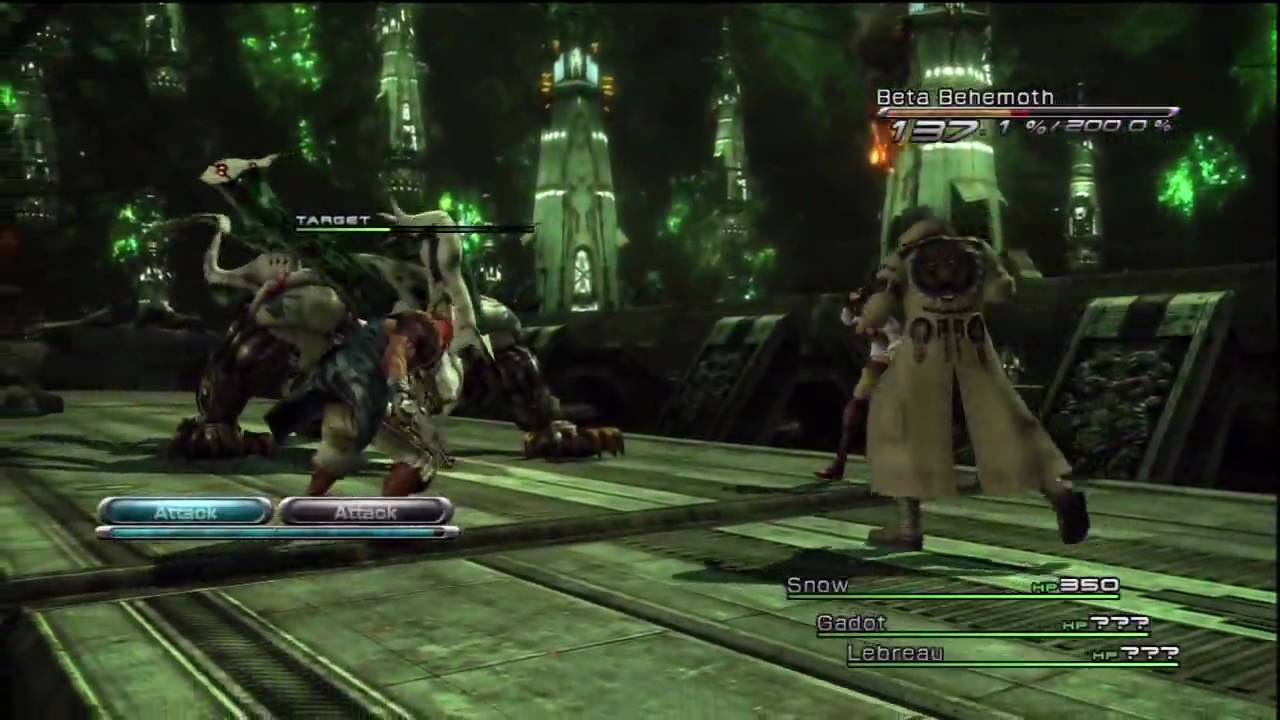 Final Fantasy XIII - Beta Behemoth - YouTube