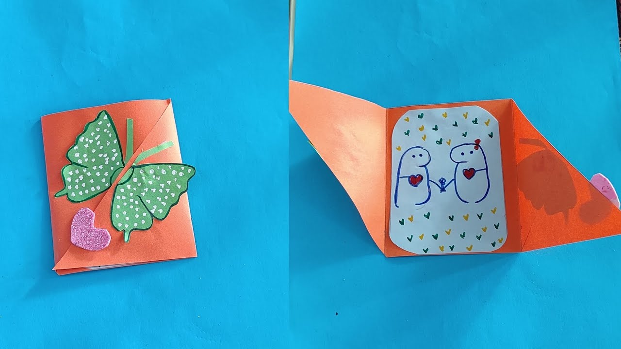 esay paper love card idea howe to make paper love card cute love card ...