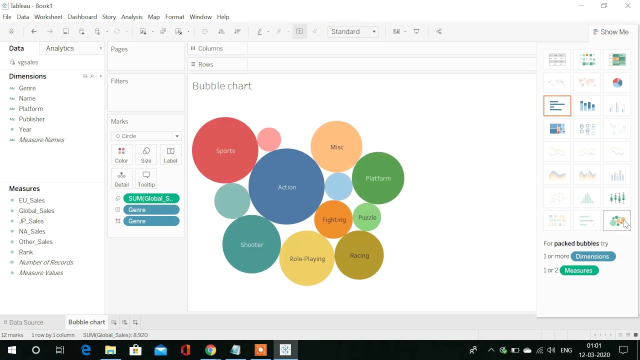 Bubble Chart Using Tableau Tableau Visualization Bubble Chart YouTube bubble-chart-using-tableau-tableau-visualization-bubble-chart-youtube