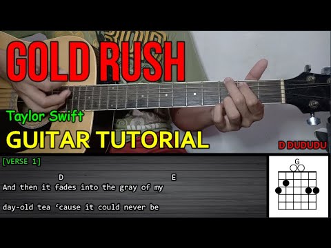 Taylor Swift – GOLD RUSH | Guitar Tutorial | LYRICS and CHORDS | Cover ...