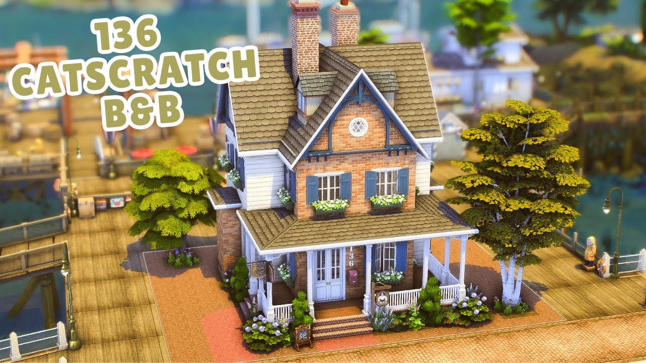 136 Catscratch B&B | The Sims 4 Speedbuild + cc links - YouTube