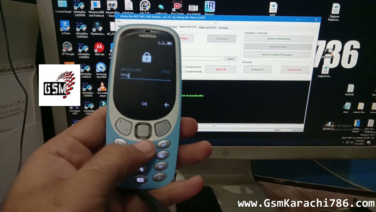 Nokia 3310 3G TA-1006 Security Code Unlock | Nokia 3310 3G Boot Key ...