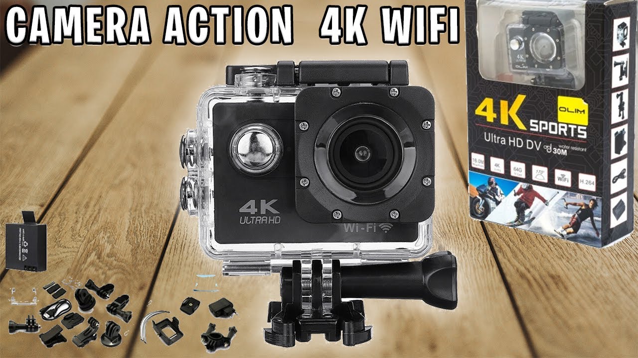 MINHA NOVA CAMERA ACTION PRO SPORT WIFI 4K (UNBOXING) - YouTube