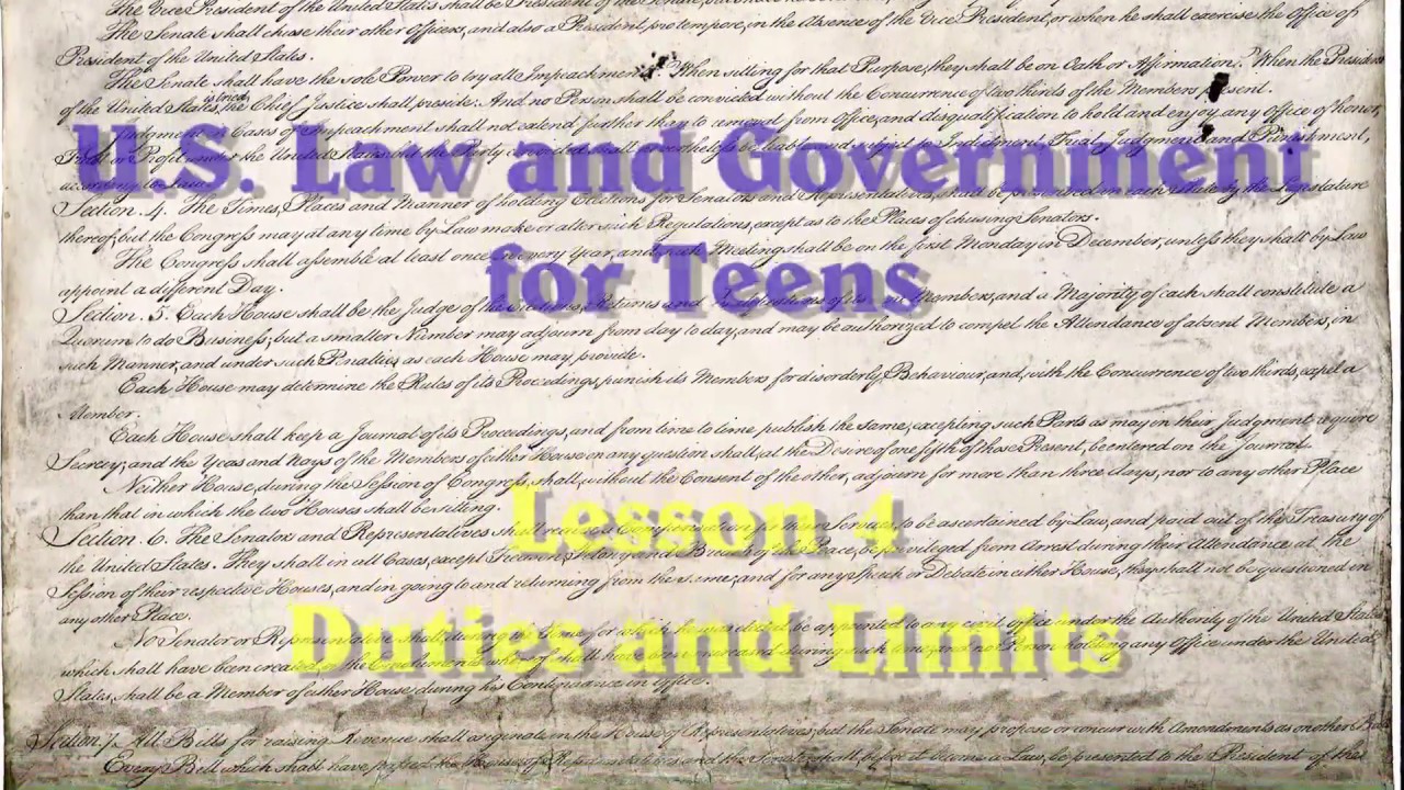 Unizor - US Law - Congress Duties and Limits - YouTube