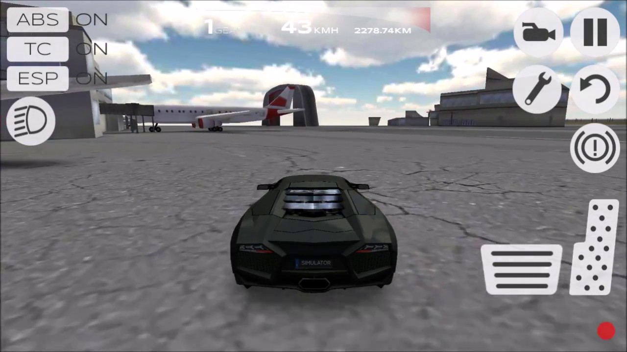 Extreme Car Driving Simulator - Lamborghini Reventon Fast Airport Run ...