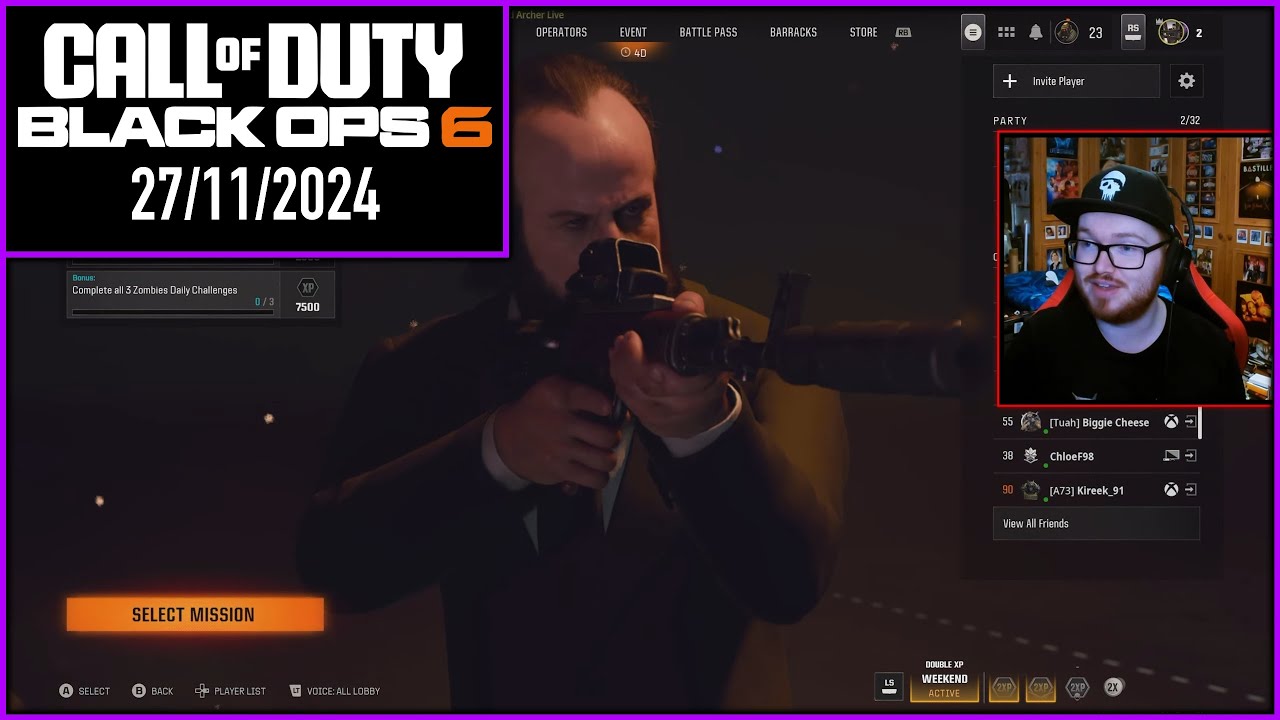 COD Black Ops 6: Addicted Streamer Plays For 2XP [27th November 2024 ...