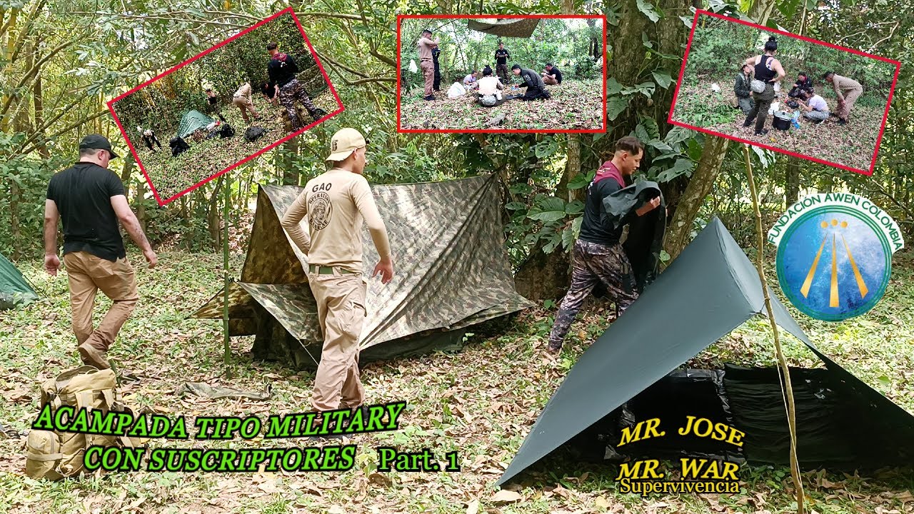 Acampada Tipo Militar Con Suscriptores - Mr war - YouTube