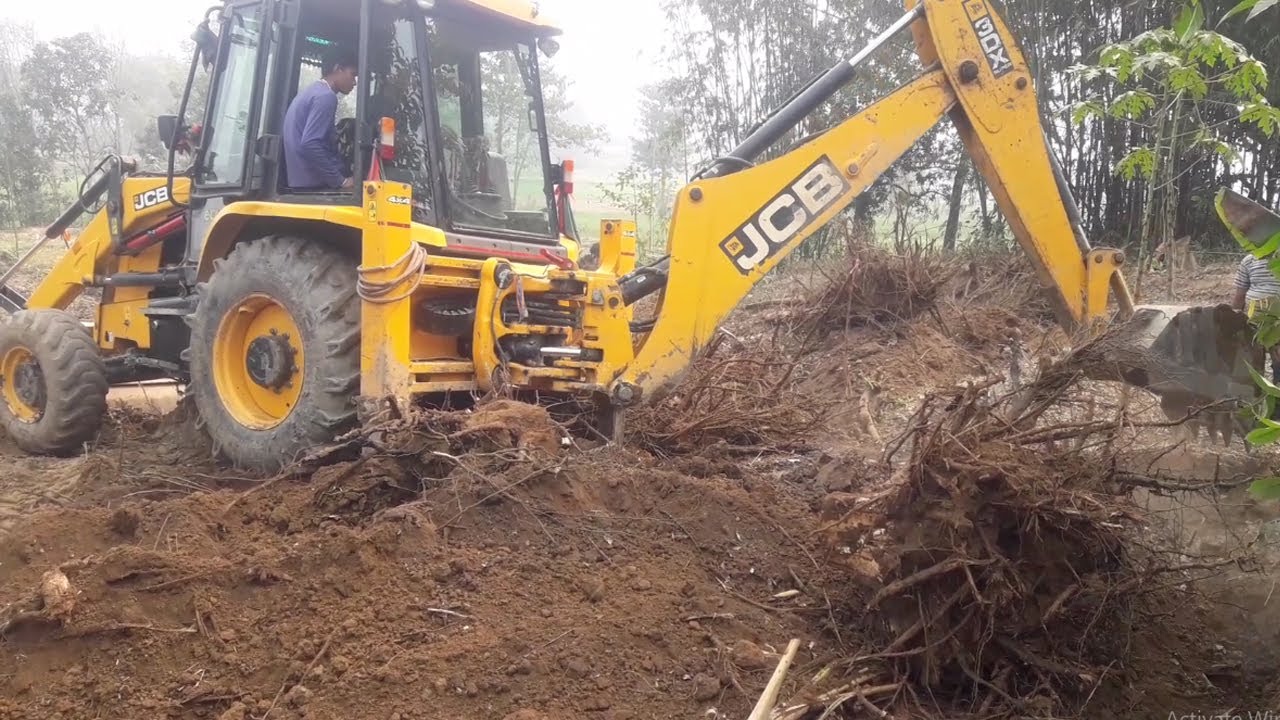 There Is No Problem In Removing The Bushes & Roots In The Field, JCB Is ...