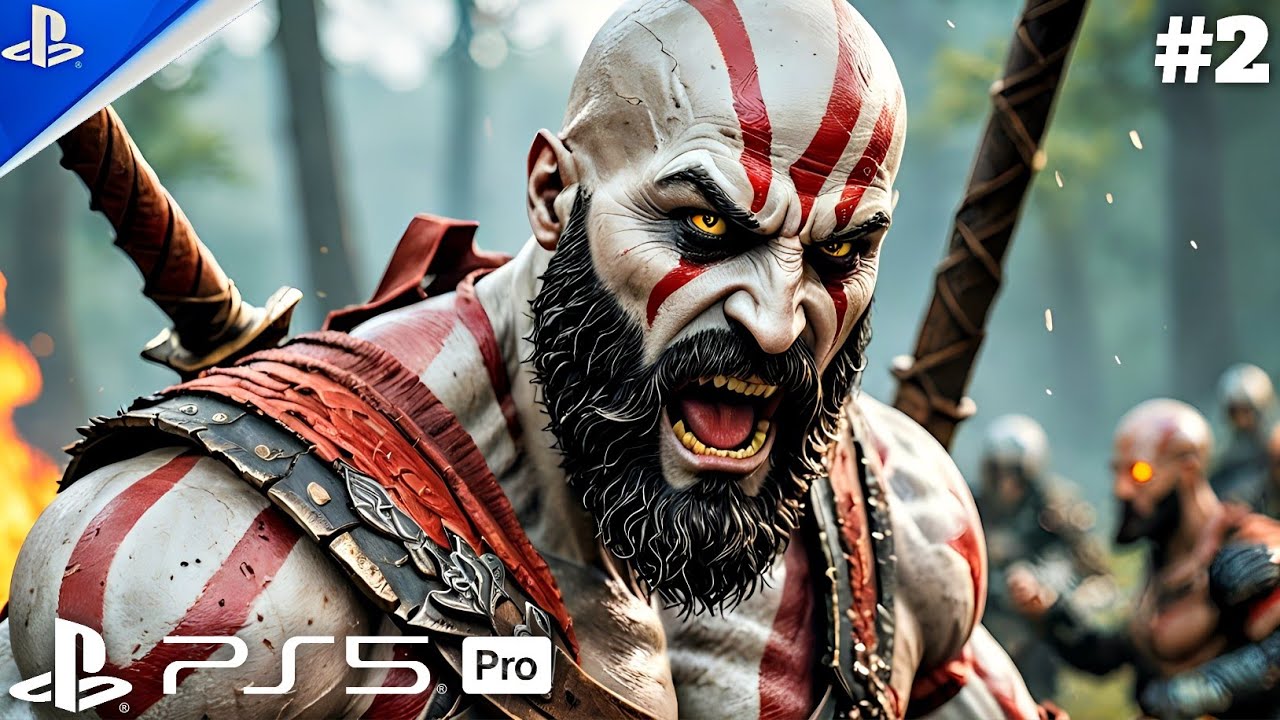 GOD OF WAR 2024 | PS5 Pro Godly Boss Battle! | Immersive ULTRA Graphics ...