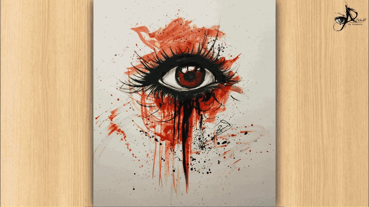 How to draw painful eye step by step draw simple drawing - YouTube