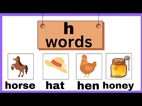 Letter Hh |Words that START WITH letter h | learn Alphabets| Phonics ...