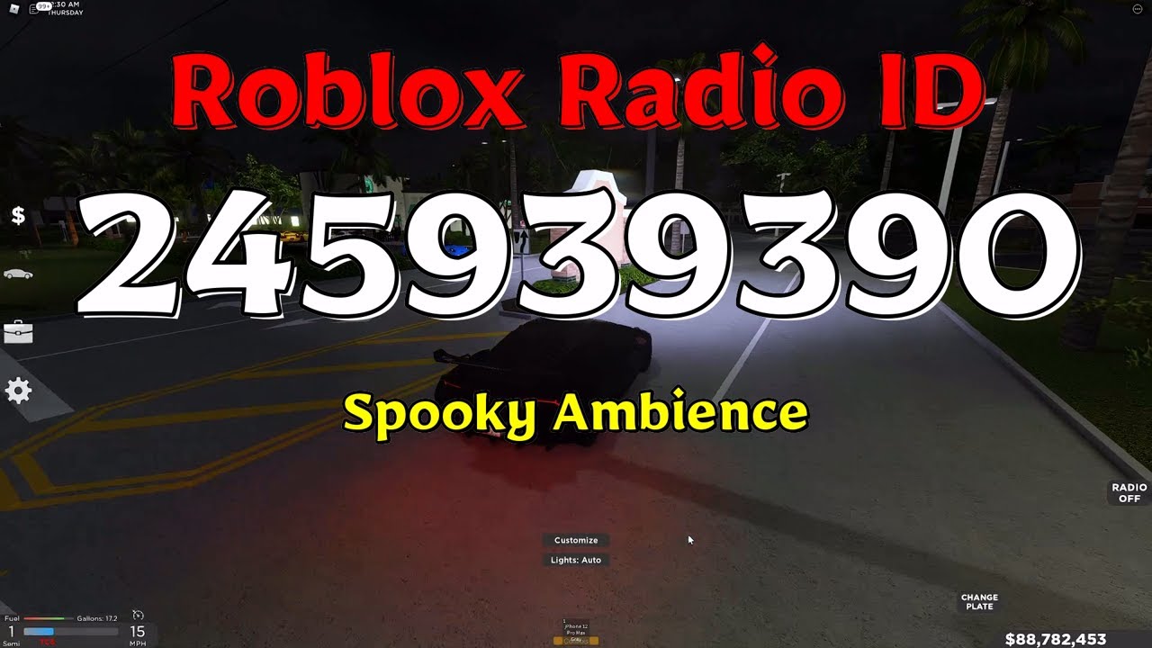 Spooky Ambience Roblox Code - YouTube