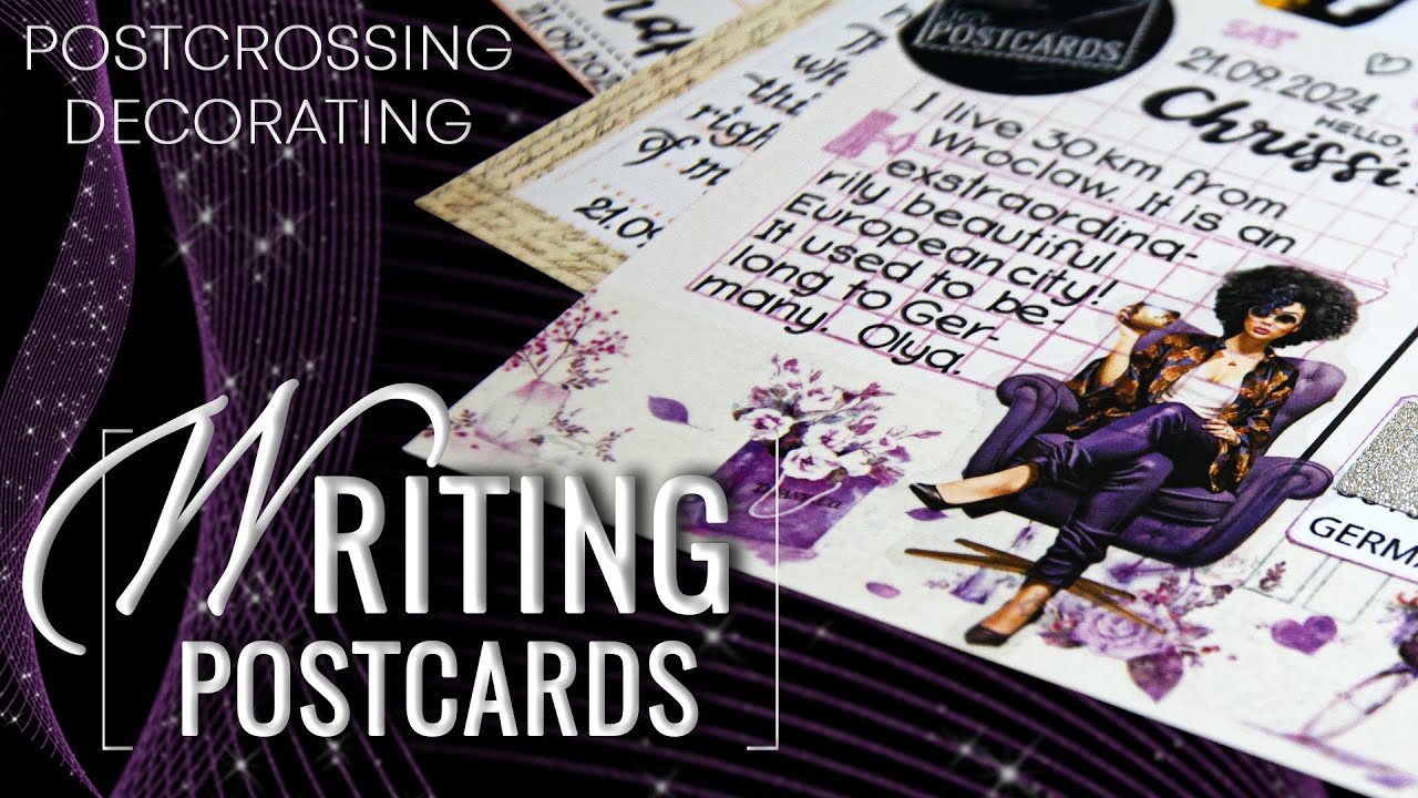 ️ WRITING & Decorating postcards | Sep 2024 | #18 | POSTCROSSING - YouTube