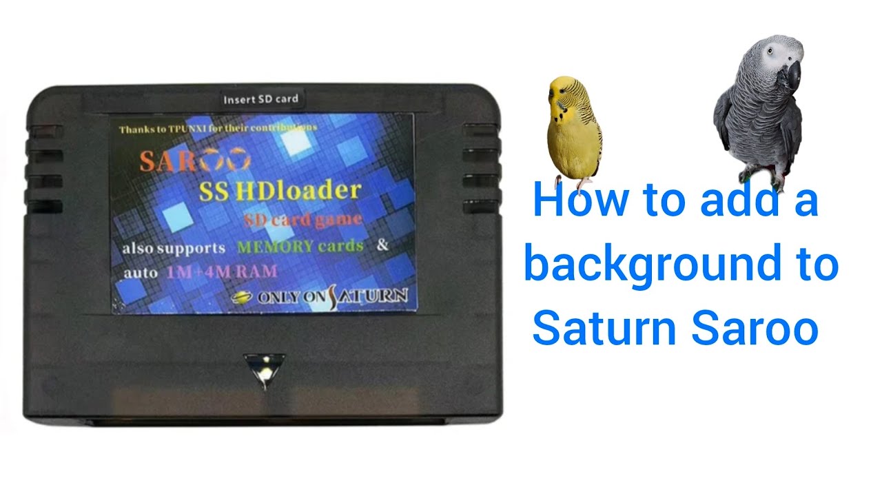 Saturn Saroo how to add a background - YouTube