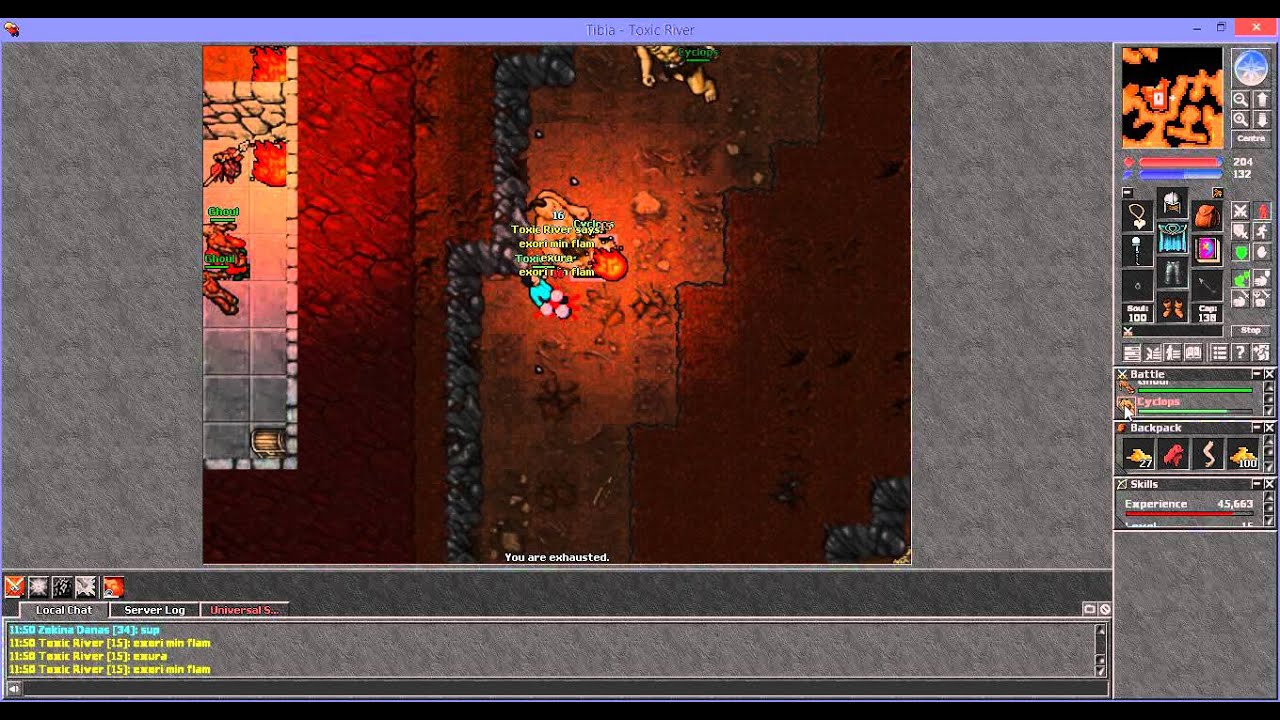 Tibia-Cyclops Hunt - YouTube
