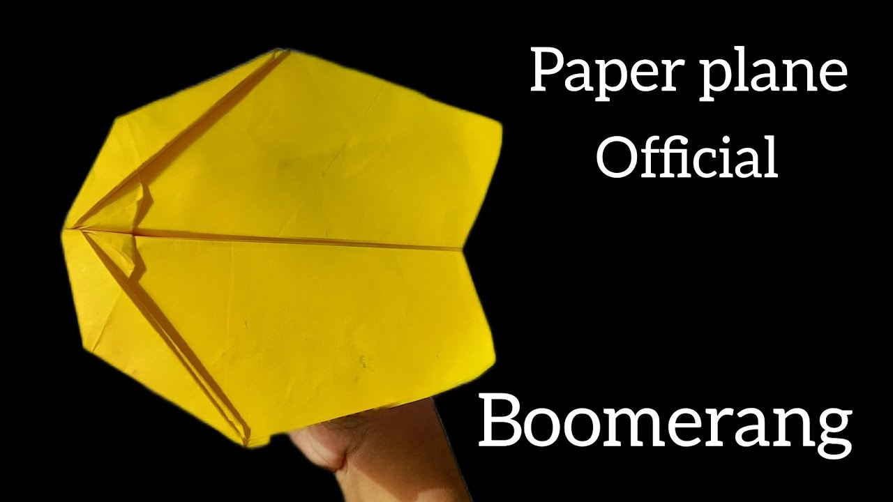 Come Back Paper Plane Easy Paper Plane Boomerang Paper Airplane Come Back Paper Plane Easy Paper Plane Boomerang Paper Airplane
