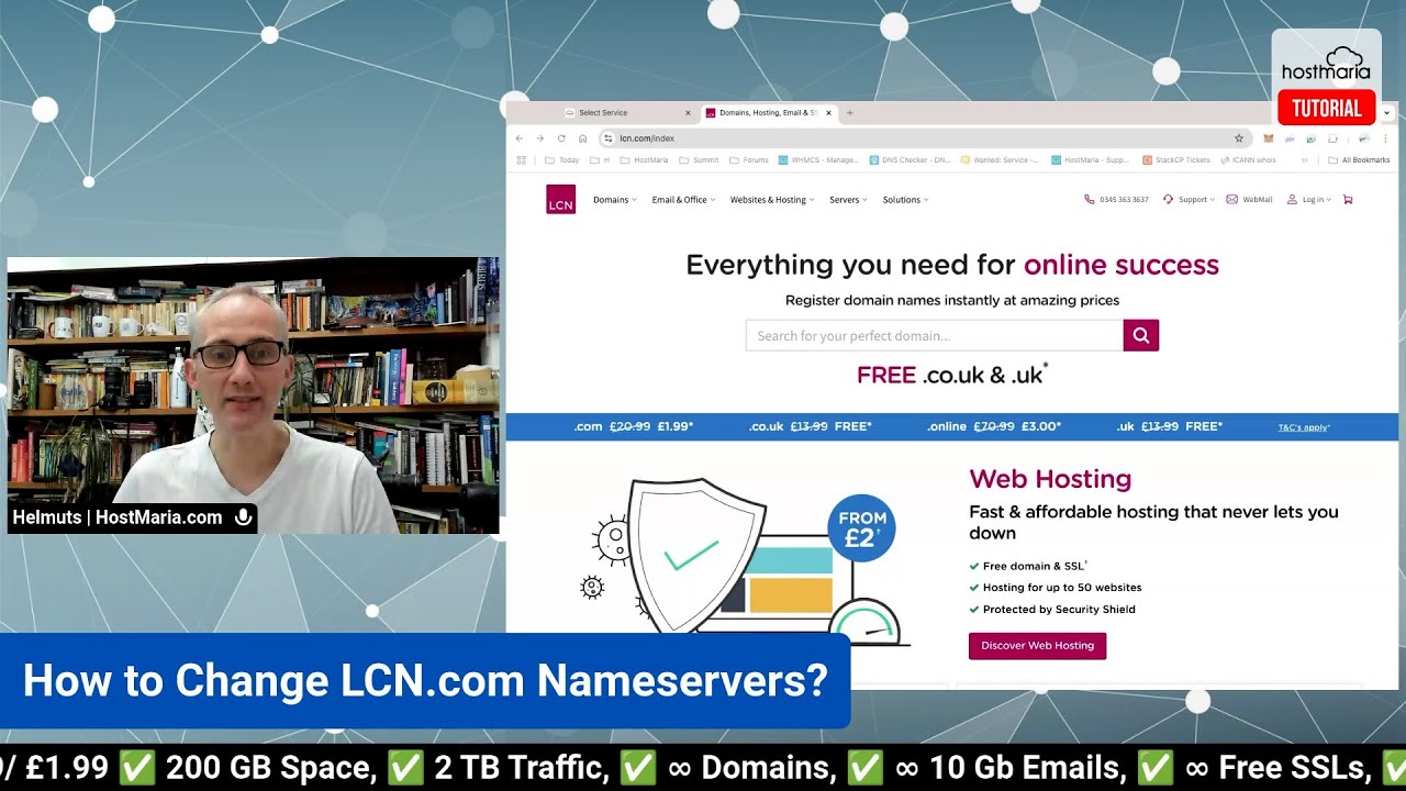 How to Change LCN.com Nameservers - YouTube