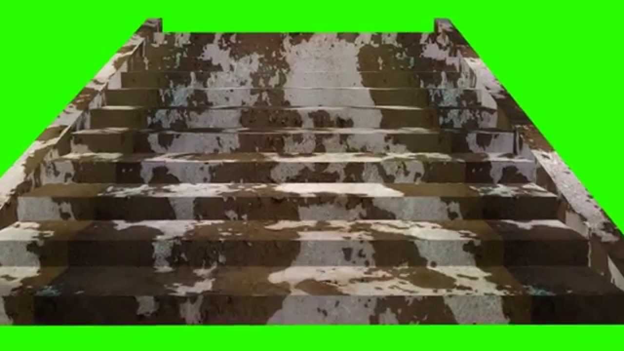 stairs green screen free stock footage - YouTube