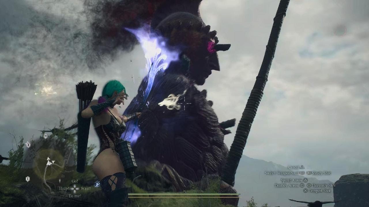 Dragon's Dogma 2 Shooting Gigantus with an Unmaking Arrow!!! - YouTube