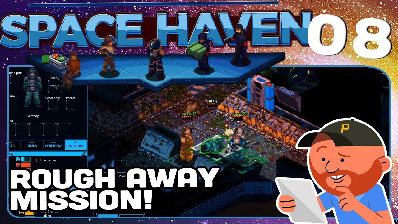 Space Haven Ep 08 | "Let's build our engineering bay!" | Space-ship ...