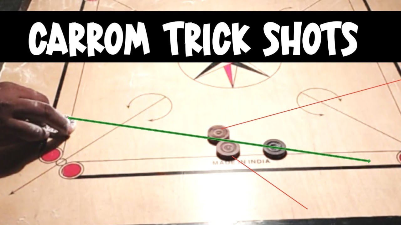 Carrom board trick shots|carrom trick shots|best carrom shots| - YouTube