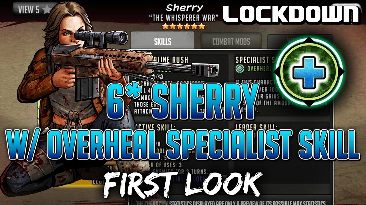 TWD RTS: 6* Sherry W/ Overheal Specialist Skill, First Look - The ...