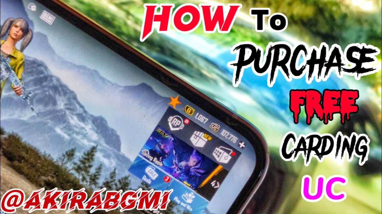 HOW TO BUY CARDING UC IN BGMI || PUBG UC CARDING SCAM || HOW TO GET ...