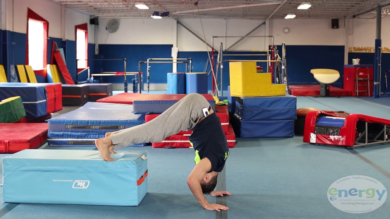 Handstand Forward Roll - Home Learning Program (Intermediate) - YouTube