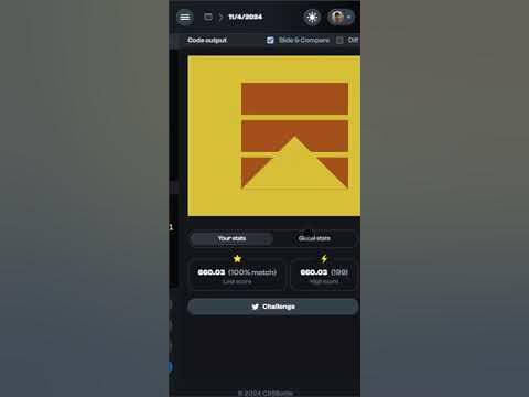 CSS Battles Daily Target 11th April 2024 Solution | 100% Match | CSS Challenges #cssbattles # ...