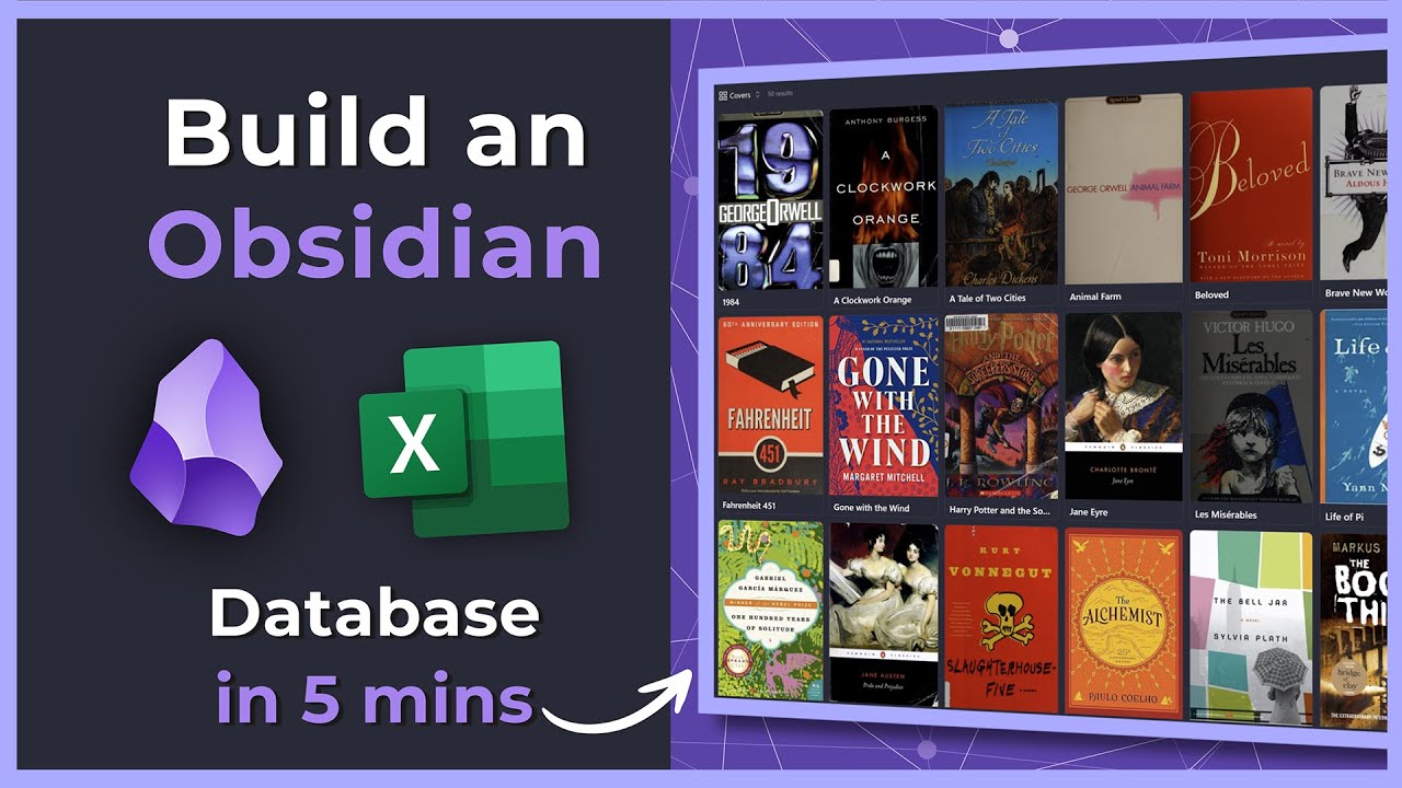 Build an Obsidian Database in 5 Minutes (CSV Import Tutorial) - YouTube